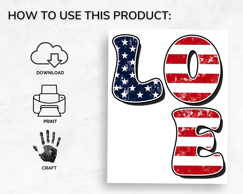 Patriotic Handprint Art Craft, 4th of July Handprint Craft, Handprint ...