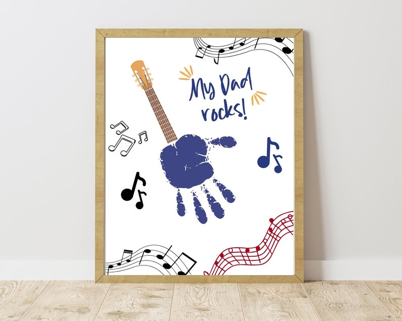 Father's Day Handprint Art, Handprint Craft for Father's Day ...