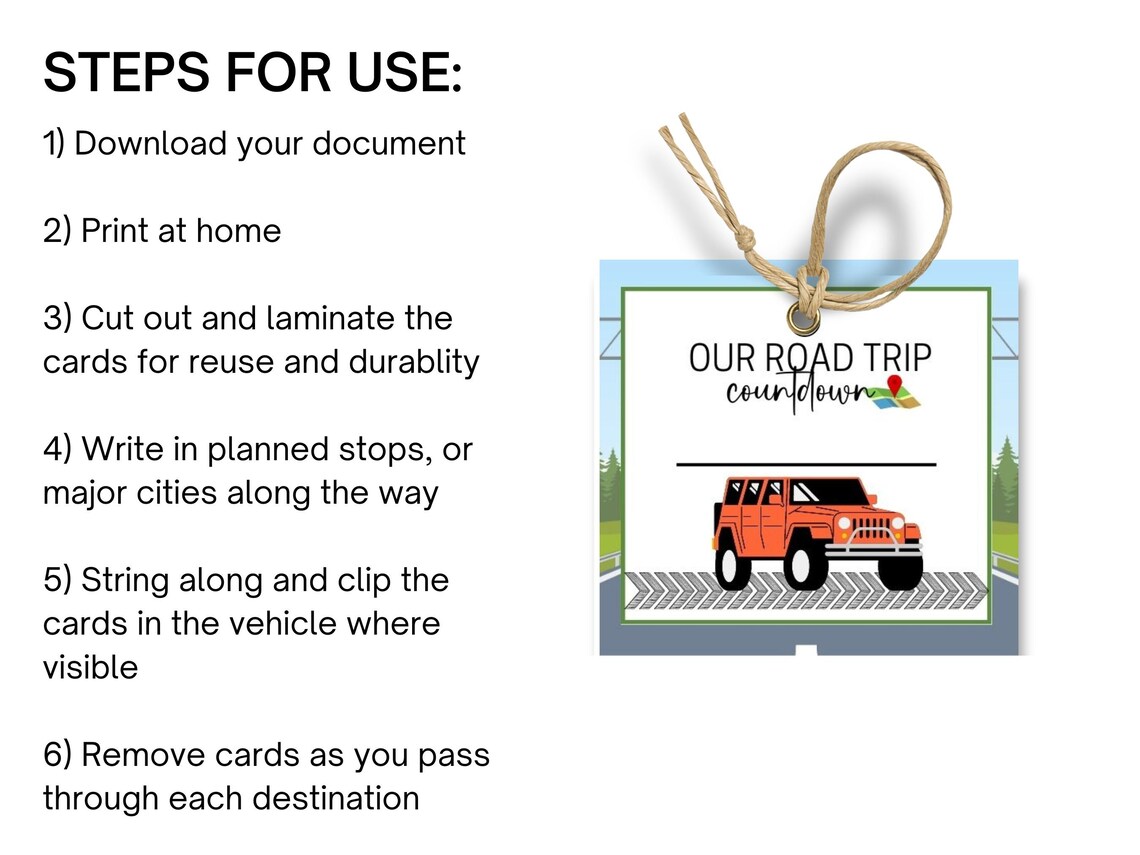 Road Trip Planner, Travel Printables, Travel Planner, Road Trip Tags ...