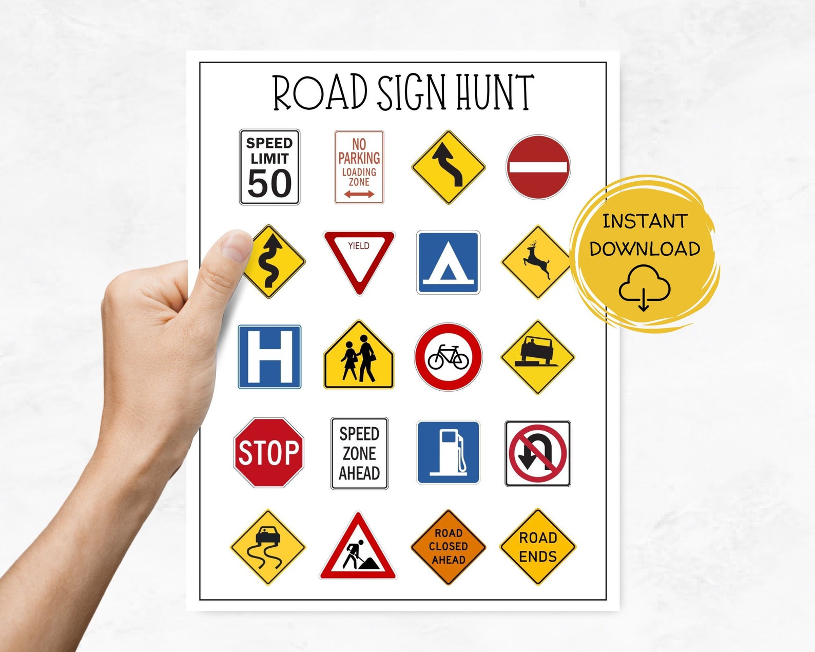Car Games for Kids, Road Trip Activities, Road Trip Games, Road Signs ...