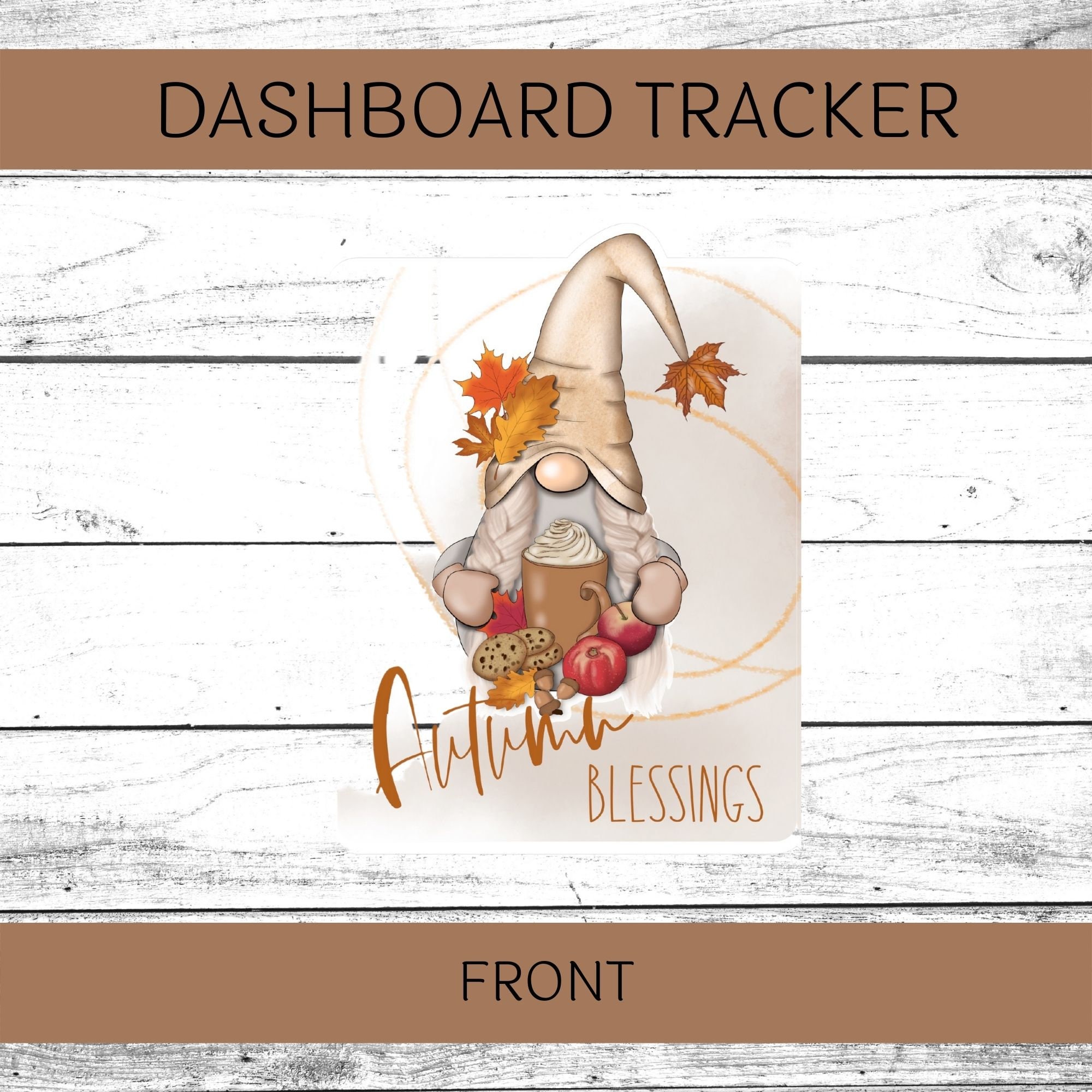 Habit Tracker, Planner Insert, Dashboard Gnome Tracker, Autumn Habit ...