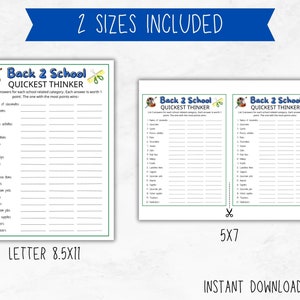 Back to School Party Games, Back to School Games, Icebreaker Games for ...