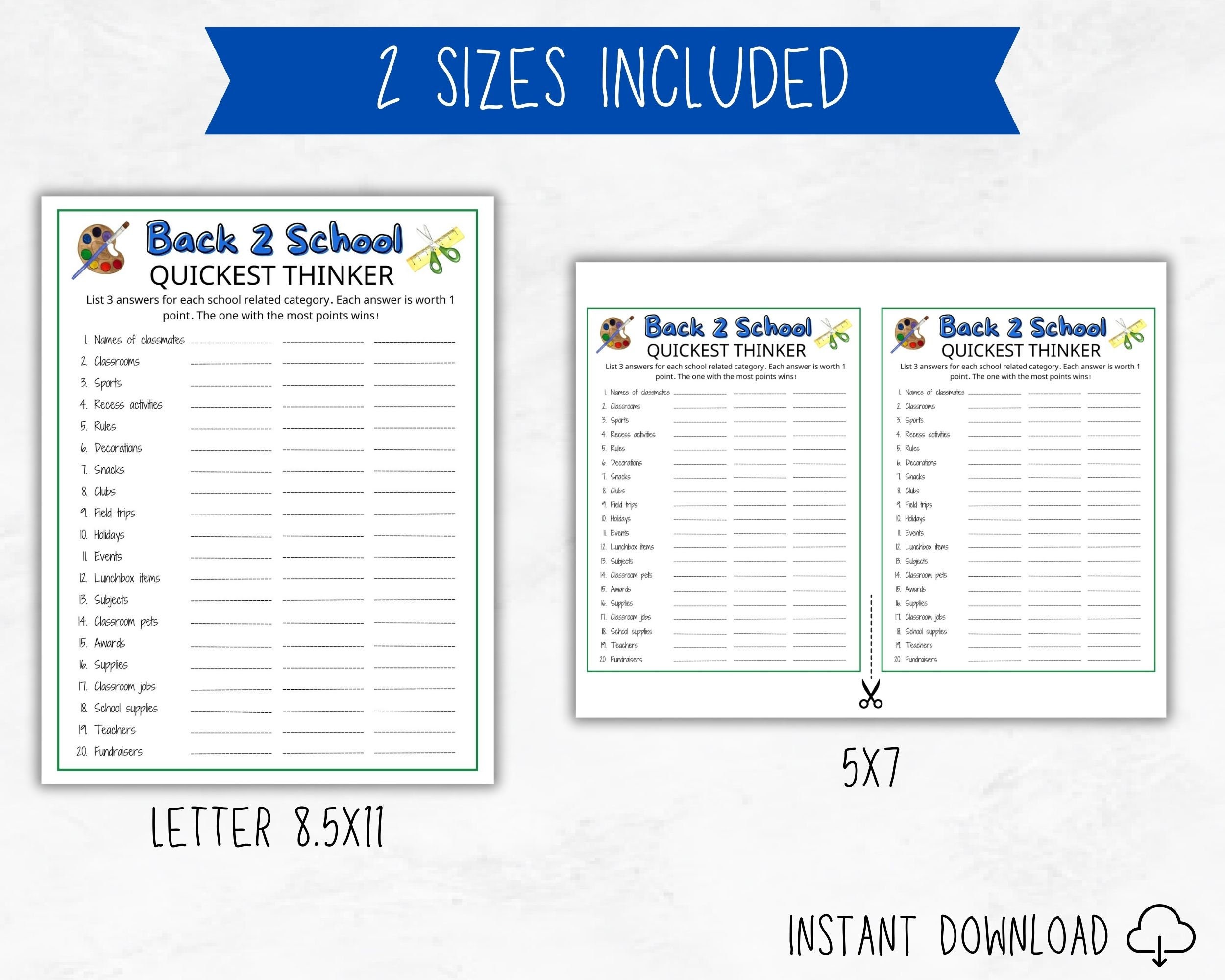 Back to School Party Games, Back to School Games, Icebreaker Games for ...