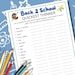 Think Fast Printable for Back to School, Think Fast Icebreaker Game ...