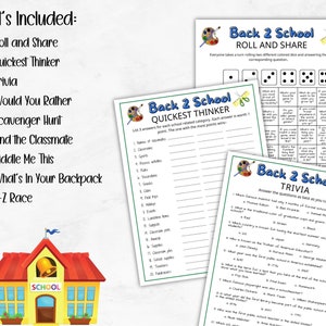 Back to School Party Games, Back to School Games, Icebreaker Games for ...