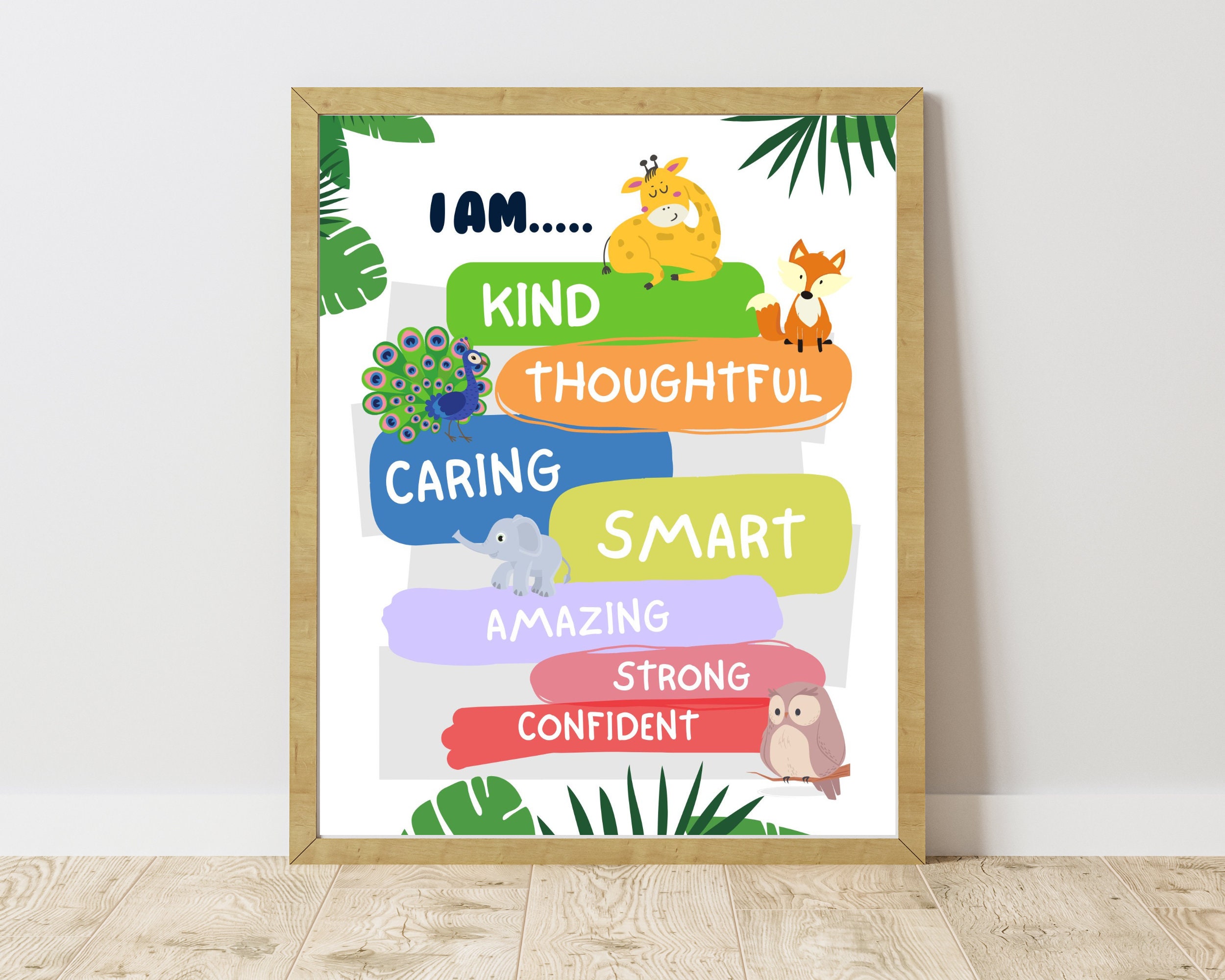 Printable Wall Art Affirmations for Kids, Wall Art Affirmations for ...