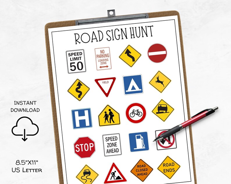 Road Trip Printable Game, Road Trip Scavenger Hunt, Summer Road Trip ...