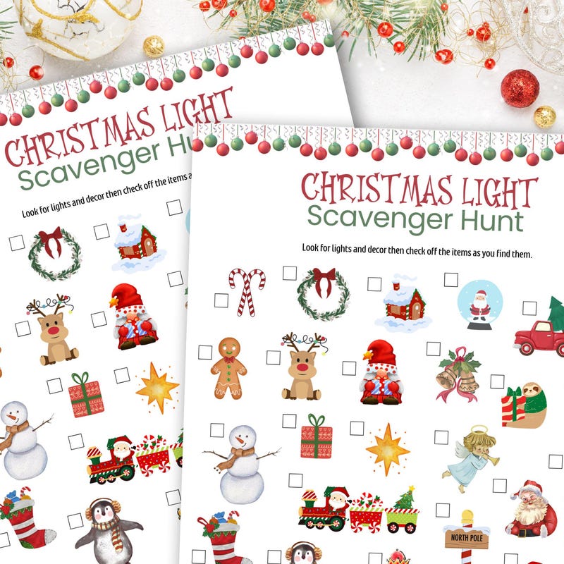 Scavenger Hunt Christmas - Etsy