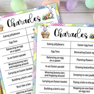 Easter Charades Game, Printable Easter Charades Game for Kids, Fun ...