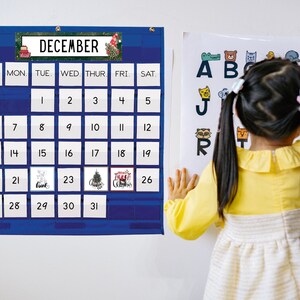 Pocket Calendar, Classroom Calendar, Calendar Pocket Chart, Homeschool ...
