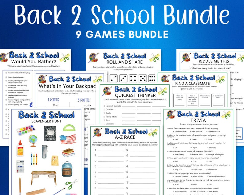 Back to School Printable for Kids, First Day of School Activity ...