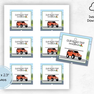 Road Trip Planner, Travel Printables, Travel Planner, Road Trip Tags ...
