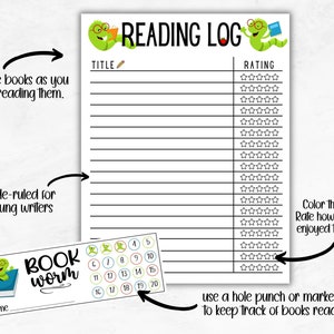 Reading Log for Kids, Kids Reading Tracker, Summer Reading Tracker ...
