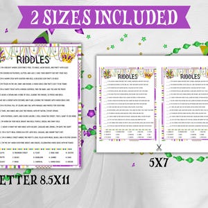 Mardi Gras Riddles Game, Mardi Gras Trivia Questions, Mardi Gras Party ...