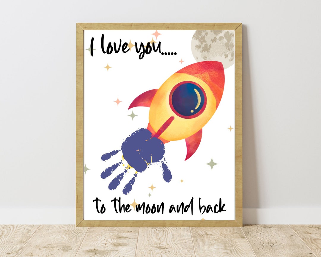 Father's Day Printable Craft, Grandparent's Handprint Craft, Mother's ...