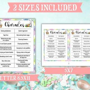 Easter Charades Game Printable for Kids, Easter Activity and Icebreaker ...