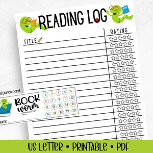 Reading Log for Kids, Kids Reading Tracker, Summer Reading Tracker ...