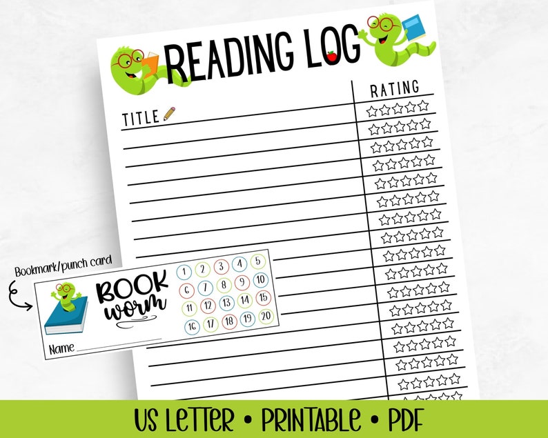 Reading Log for Kids, Kids Reading Tracker, Summer Reading Tracker ...
