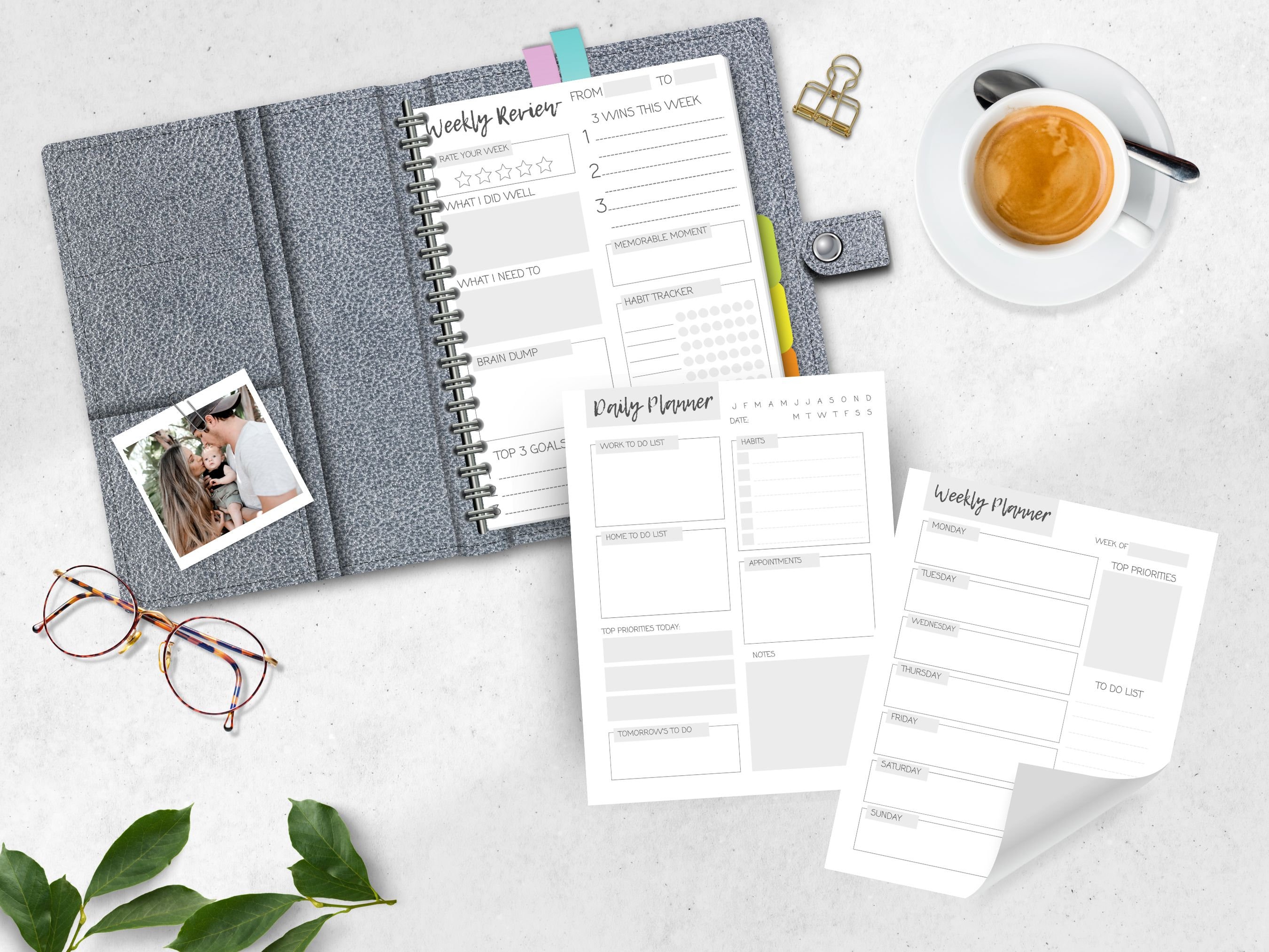 Work From Home Planner, Work Planner PDF, Weekly Planner, Monthly ...