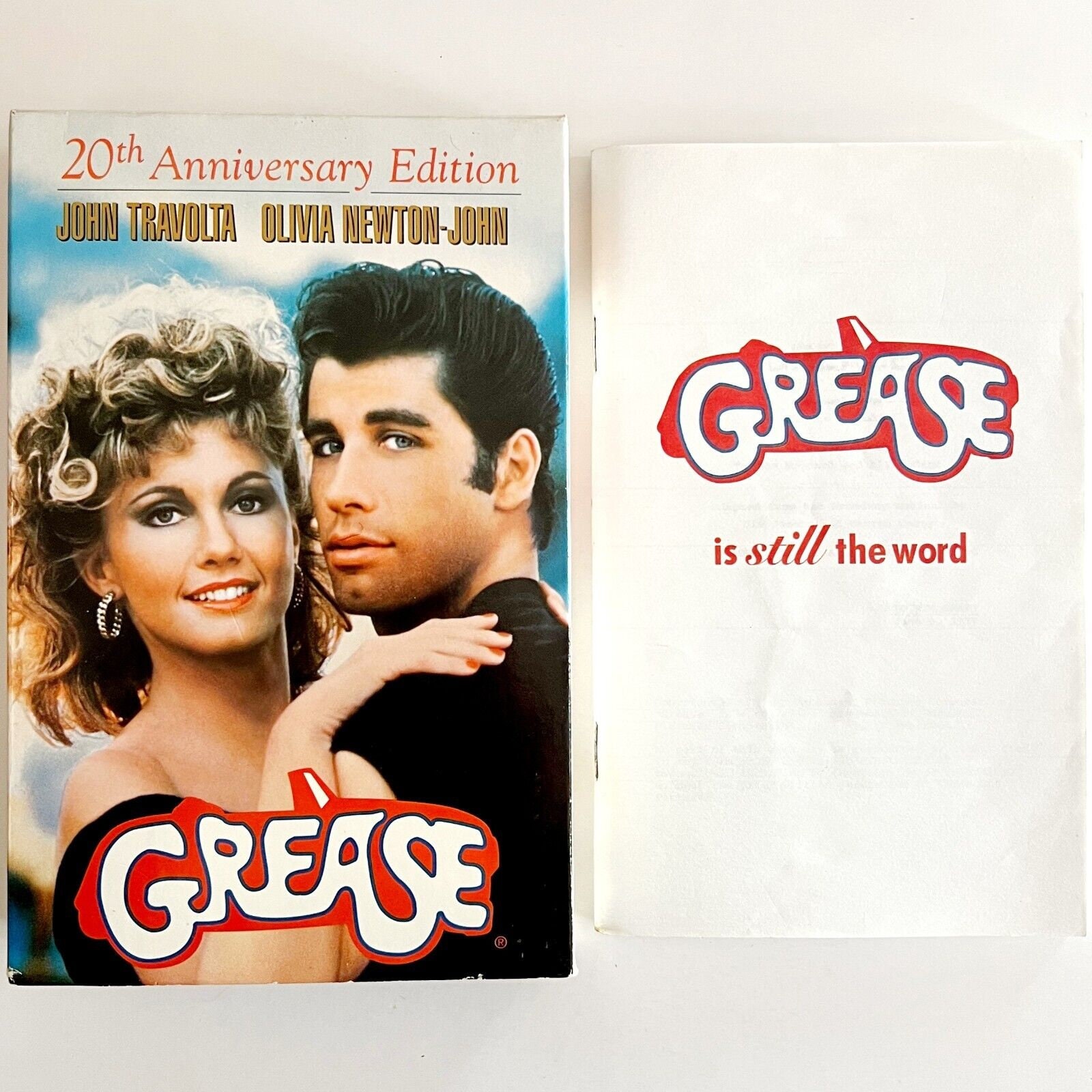 1998 Grease Vintage VHS 20th Anniversary W/screenplay Booklet ...