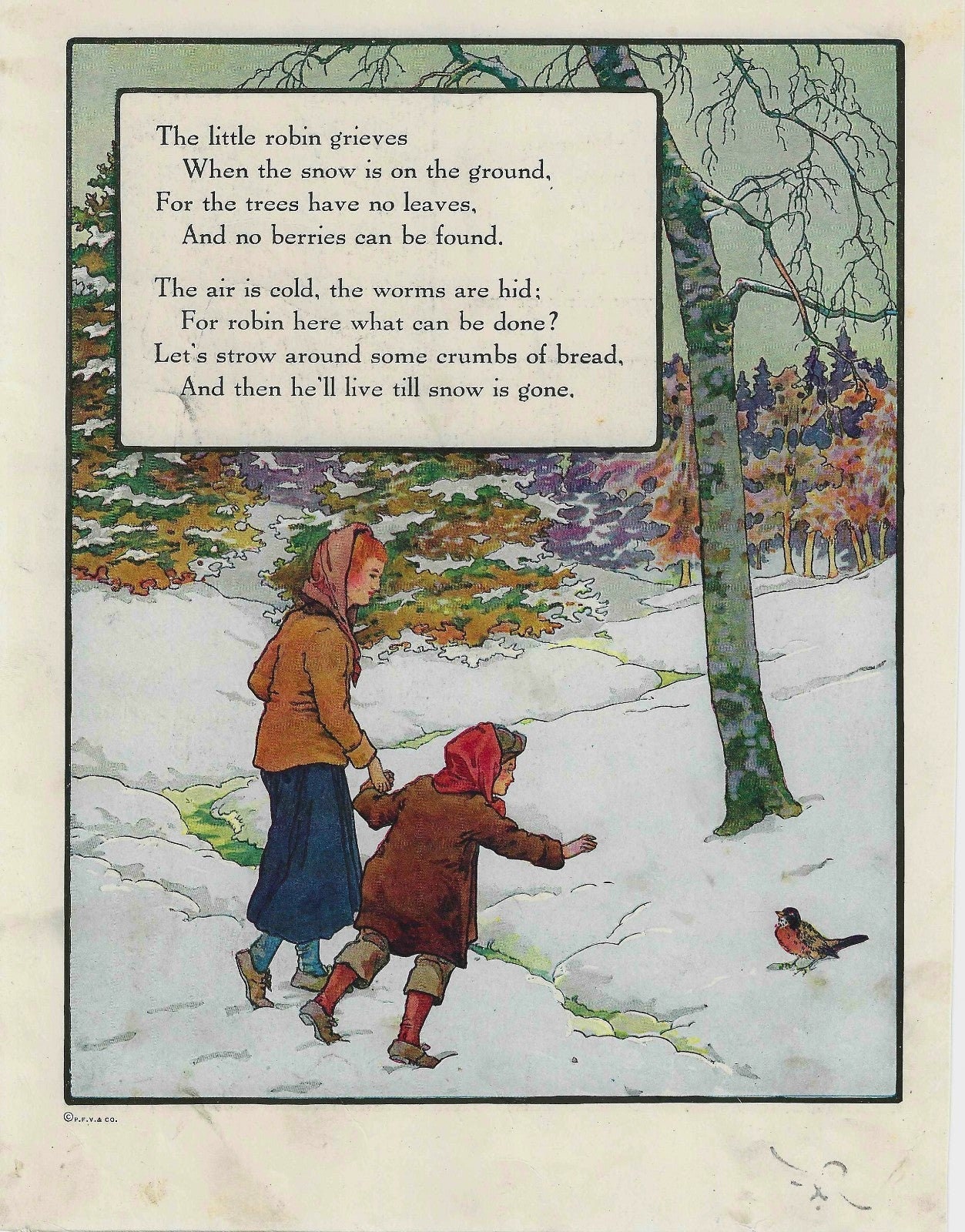 Antique Abc's Mother Goose Rhyme Art Print 1915 Dual Sided - Etsy