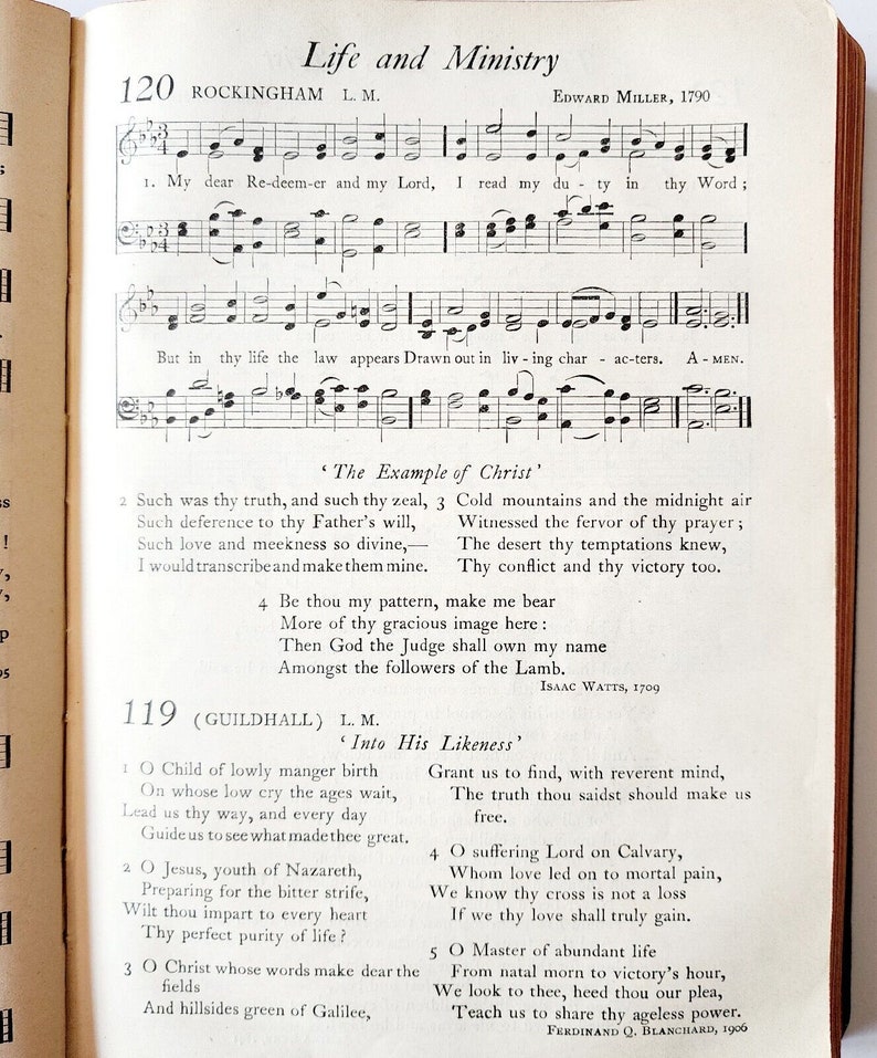 1912 the Pilgrim Hymnal Song Book Hymn Sheet Music 1st Edition Antique ...