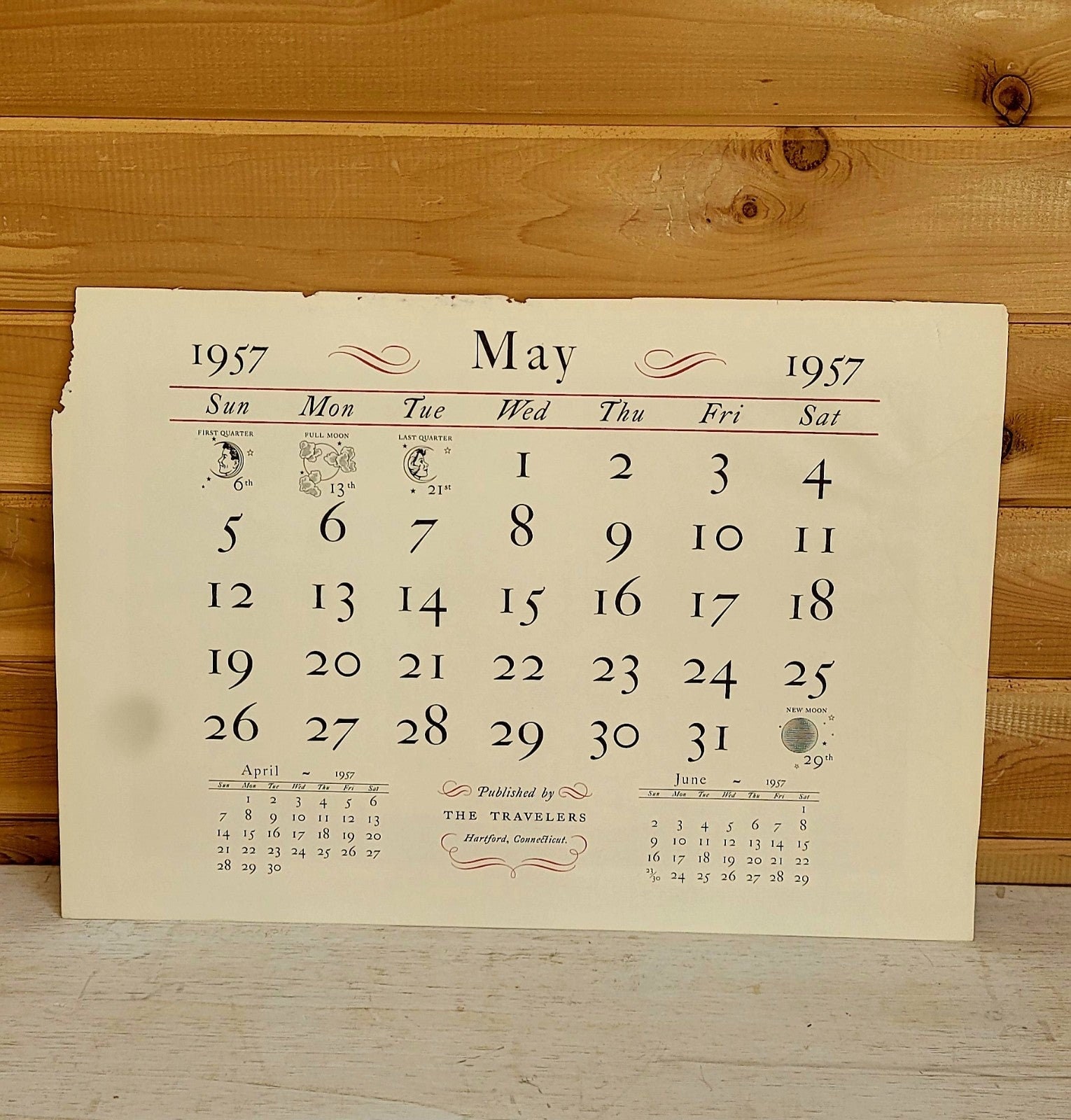 Vintage 1957 Currier & Ives Lithograph A Summer Ramble Calendar May - Etsy