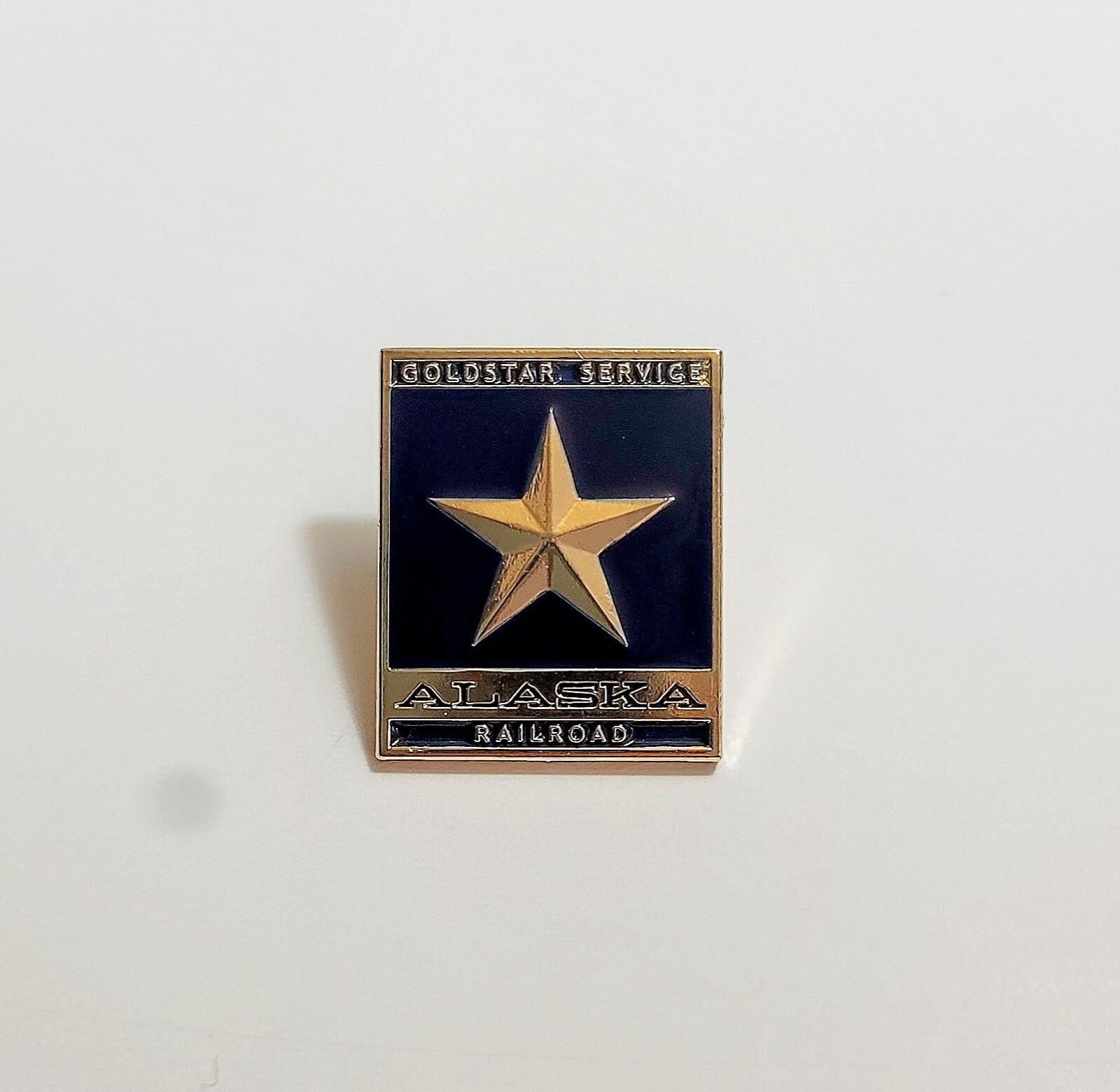 Vintage Railroad Pin Alaska Railroad Gold Star Service Award 1 - Etsy