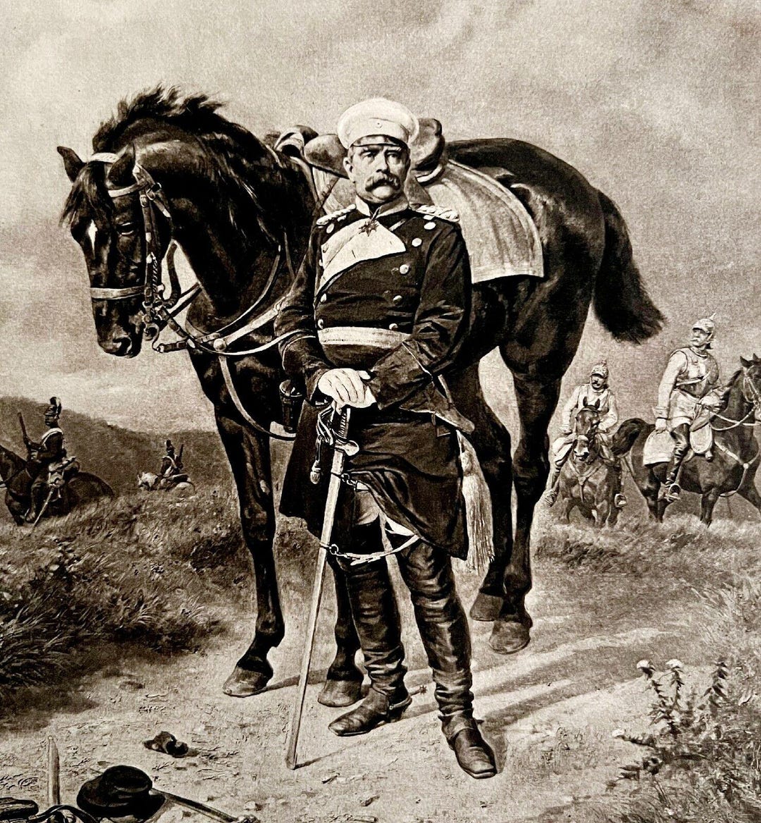 Otto Von Bismarck Before Paris Photogravure Victorian 1894 Portrait ...