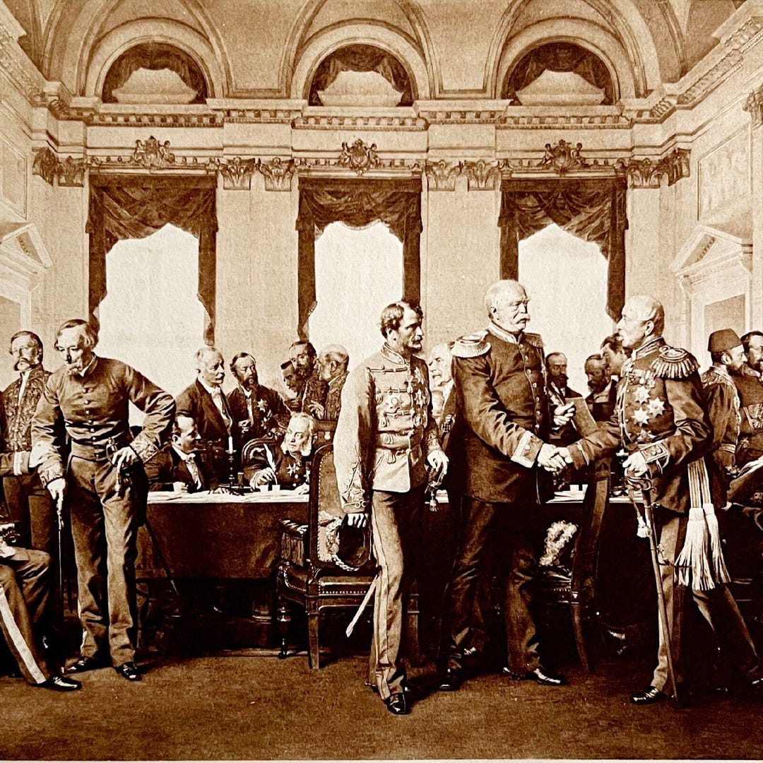 The Berlin Conference Bismarck Photogravure Victorian 1894 Anton Von ...