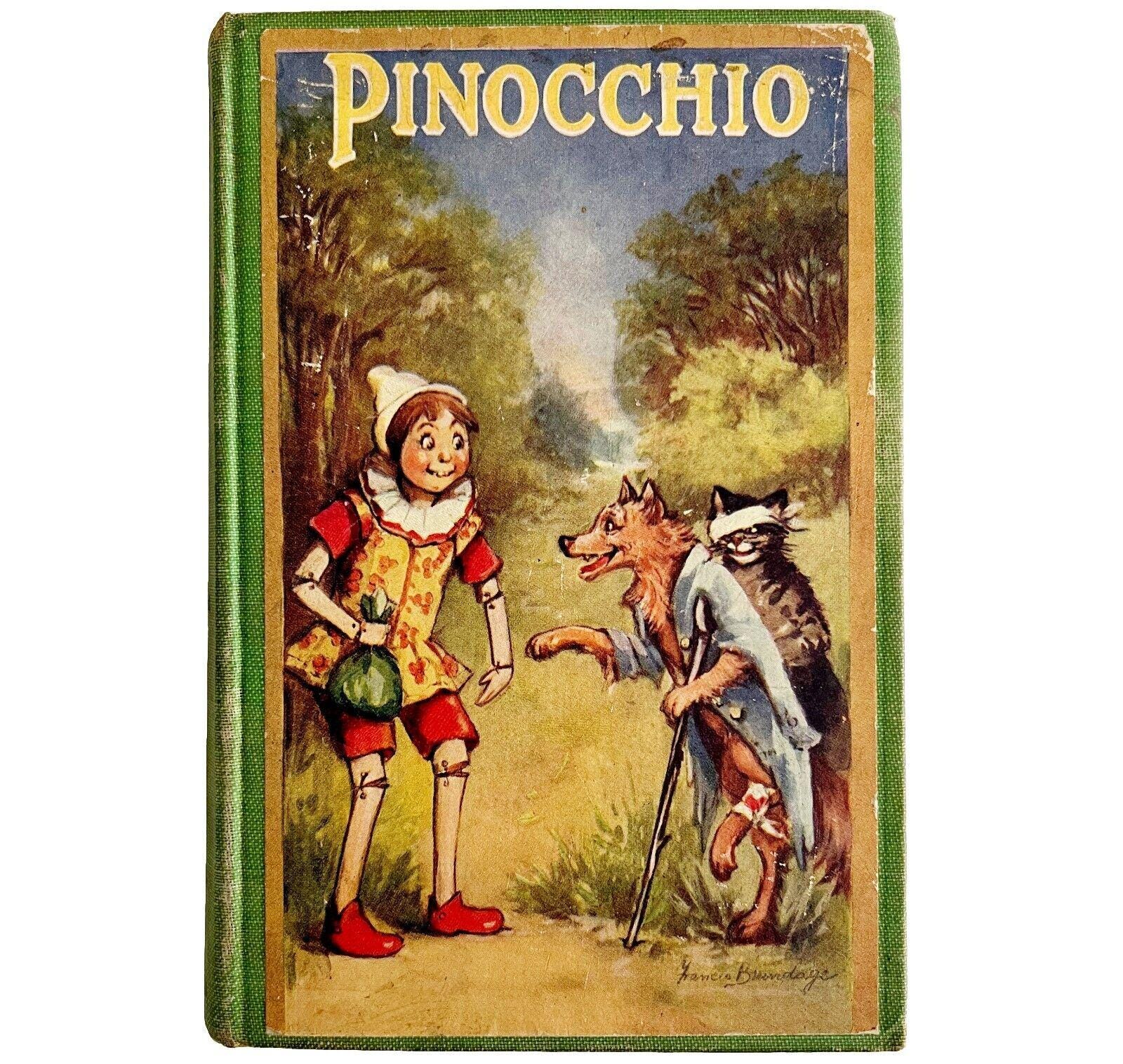 Pinocchio 1920s Illustrated Frances Brundage Raphael Tuck Artist HC ...