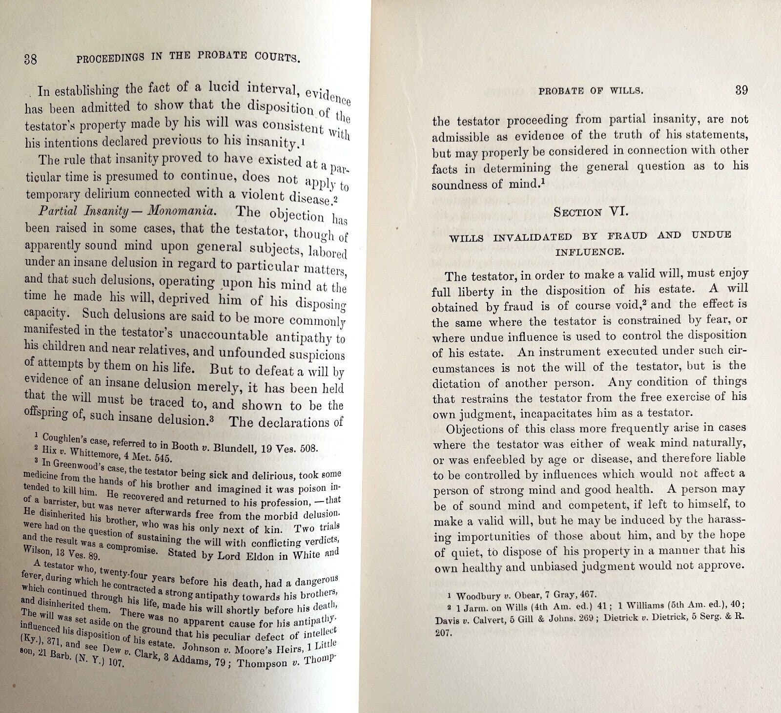 Smith's Probate Law 1876 HC Victorian Leather 3rd Edition Proceedings ...