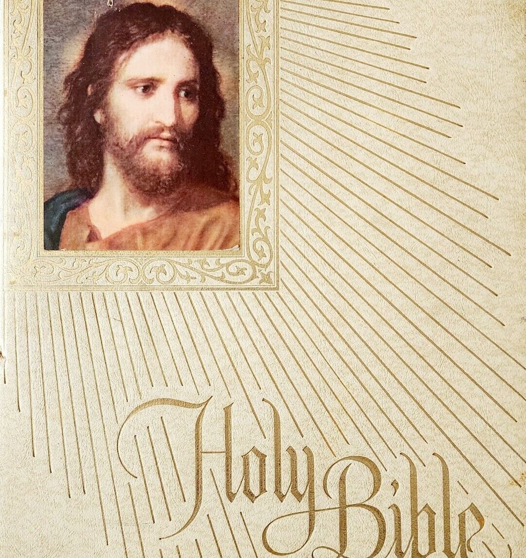 Holy Bible 1972 Red Letter King James Fireside Edition Illustrated HBS ...