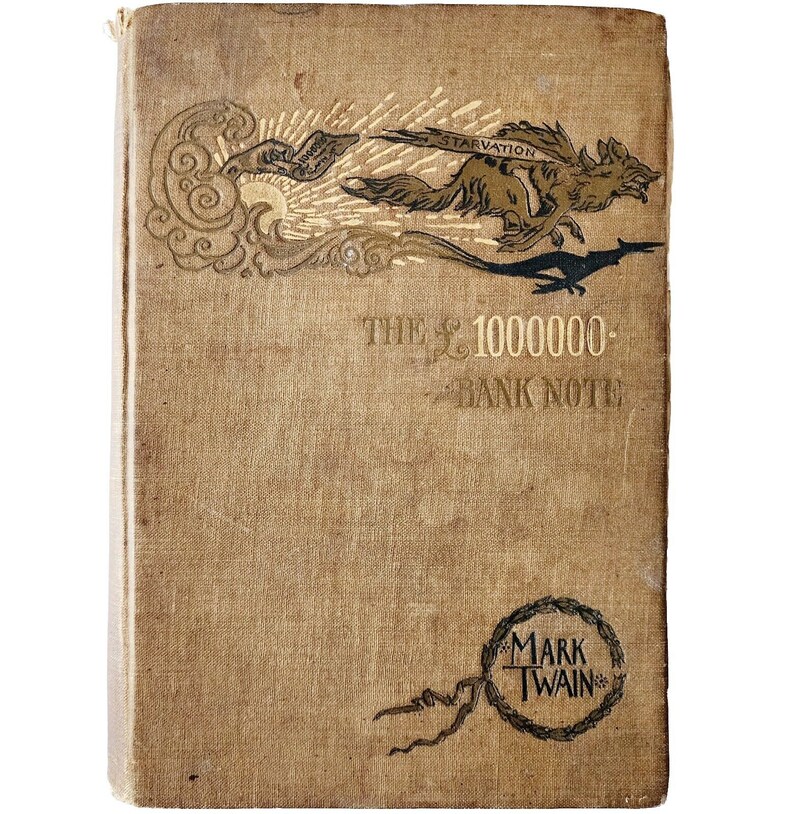 1893 the 1 Million Pound Bank Note Mark Twain First Edition HC ...