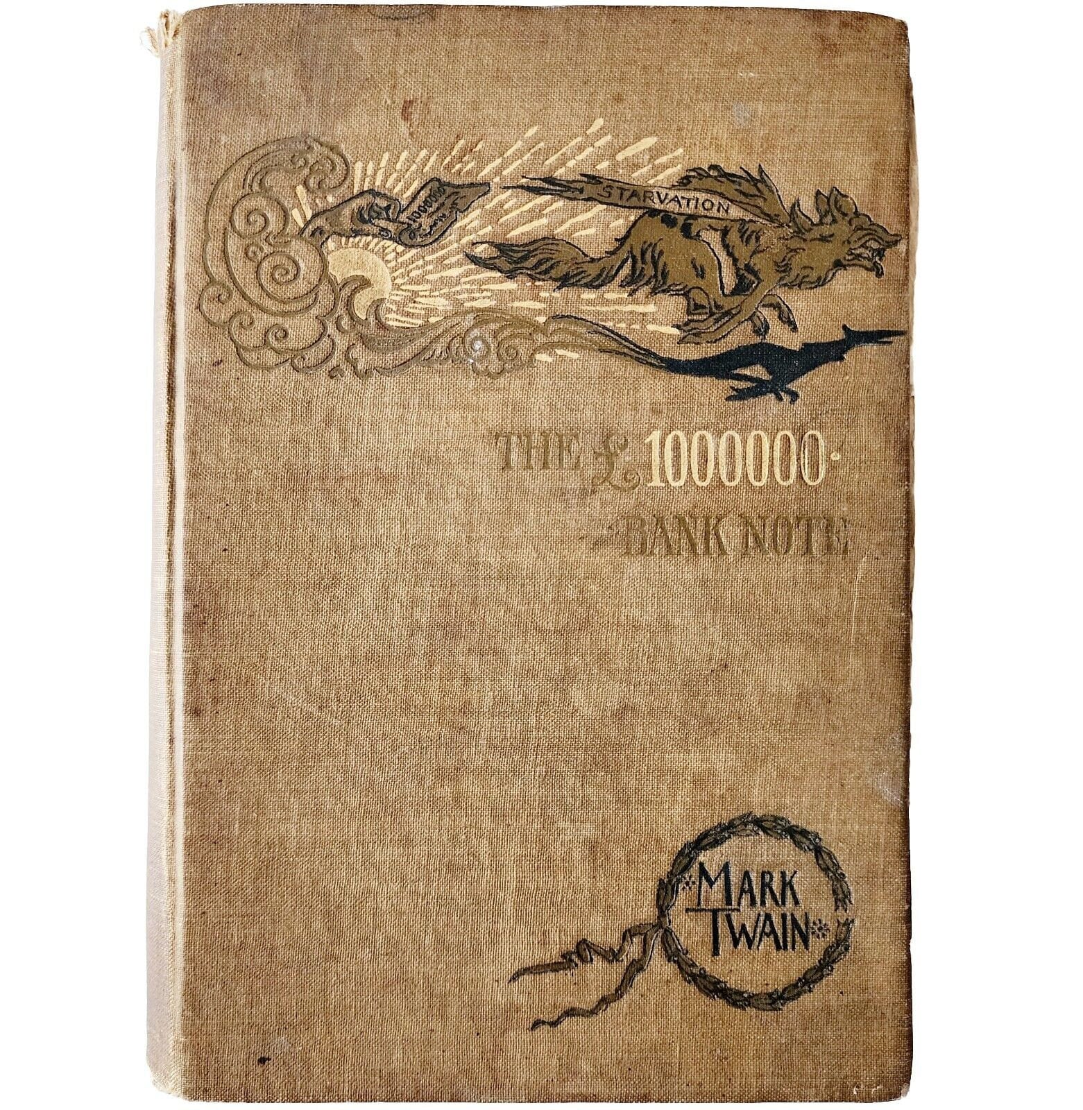 1893 the 1 Million Pound Bank Note Mark Twain First Edition HC ...