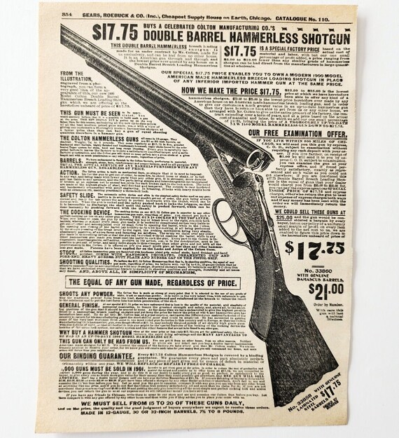 Paper Double Barrel Shotgun
