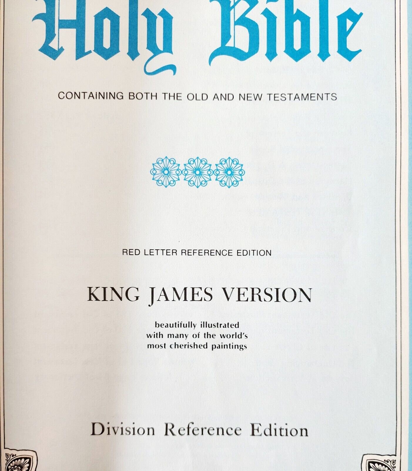 Holy Bible 1971 King James Red Letter Illustrated Reference - Etsy