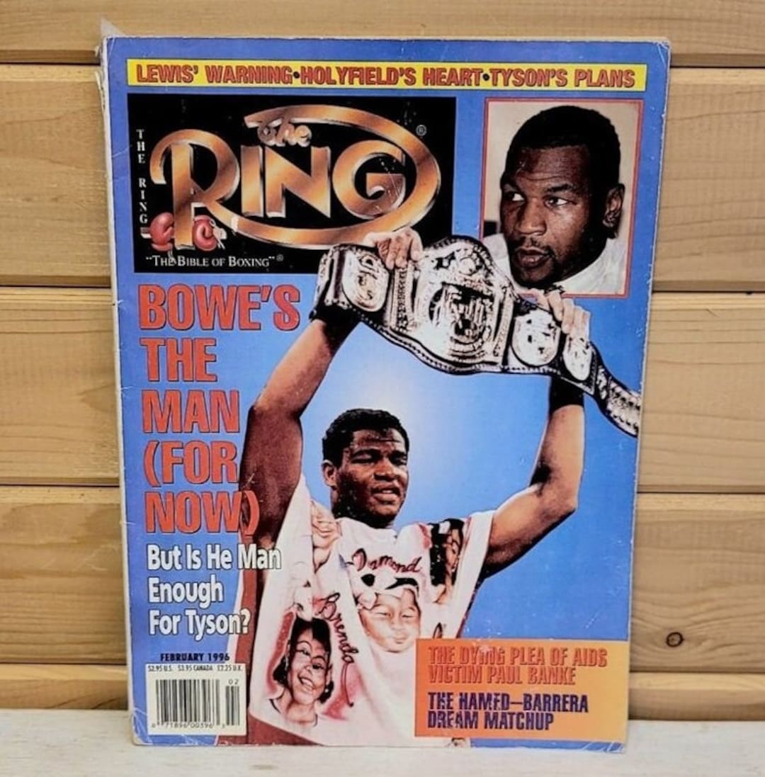 The Ring Boxing Magazine Vintage 1996 Tyson Holyfield Bowe Lennox - Etsy