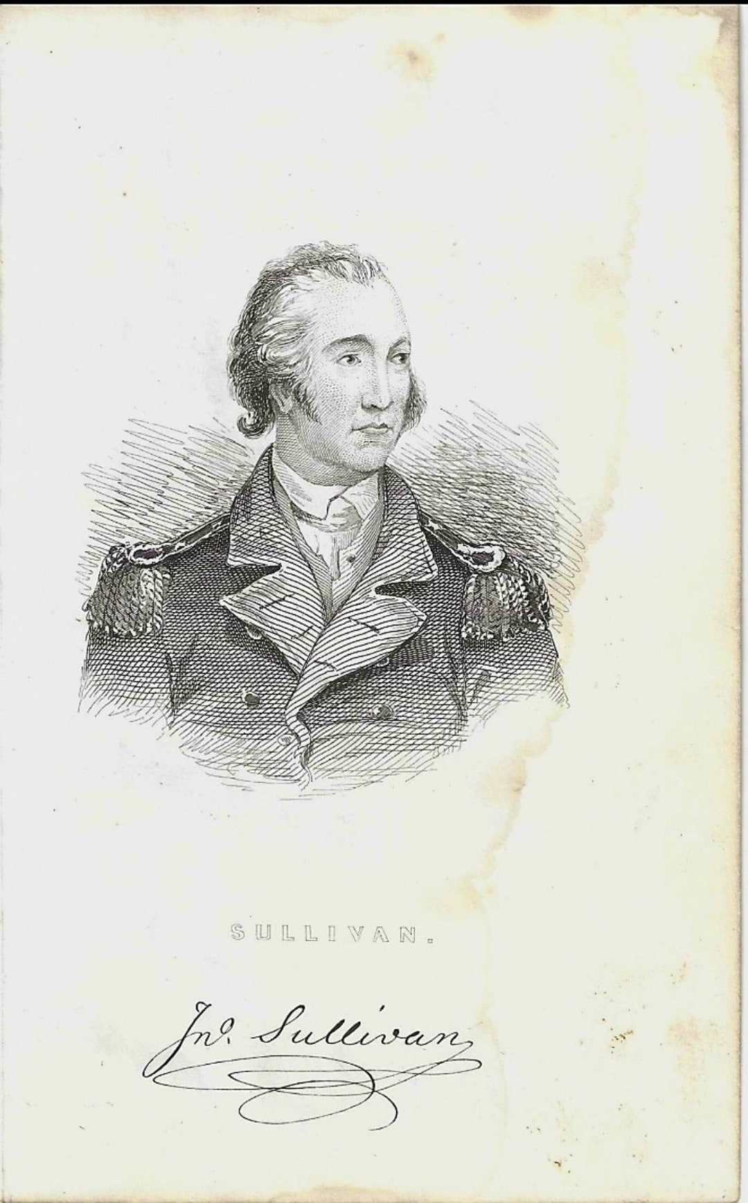 John Sullivan Washington & His Generals Engraving Antique 5x7 - Etsy