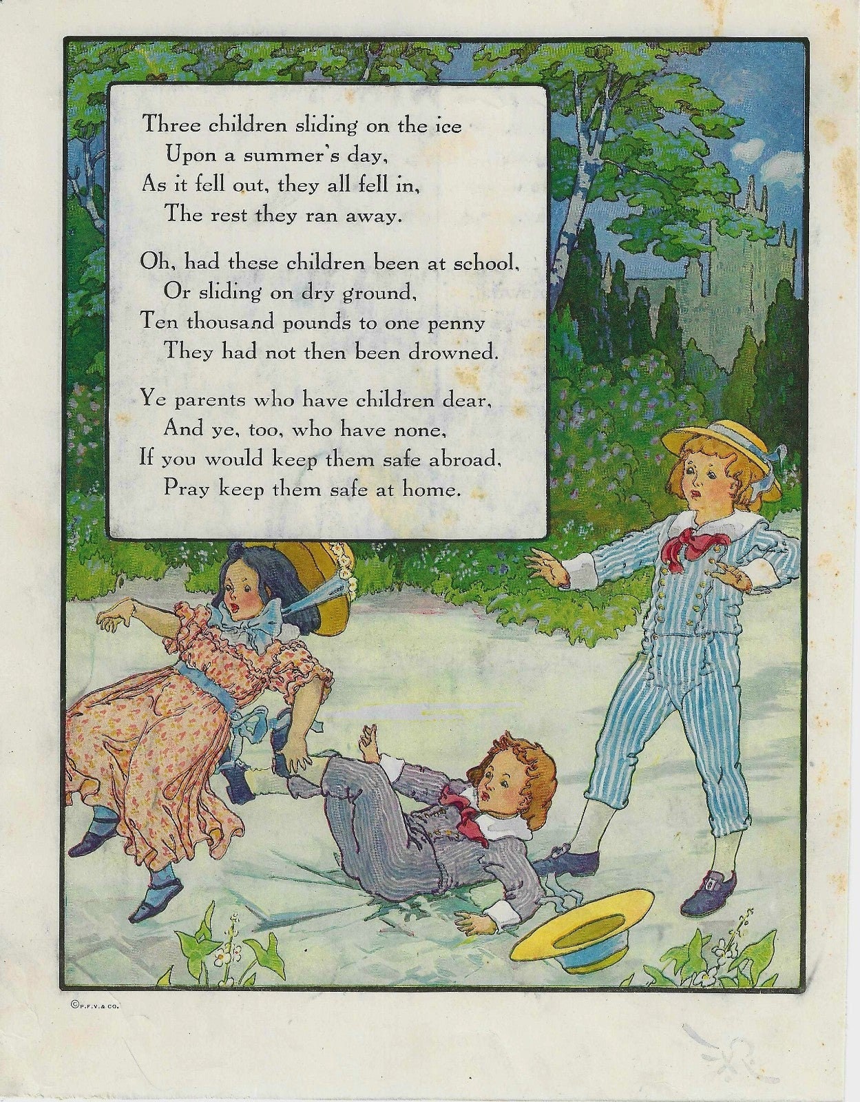 Antique Willie Boy Mother Goose Rhyme Art Print 1915 Dual Sided 8 X 10. ...