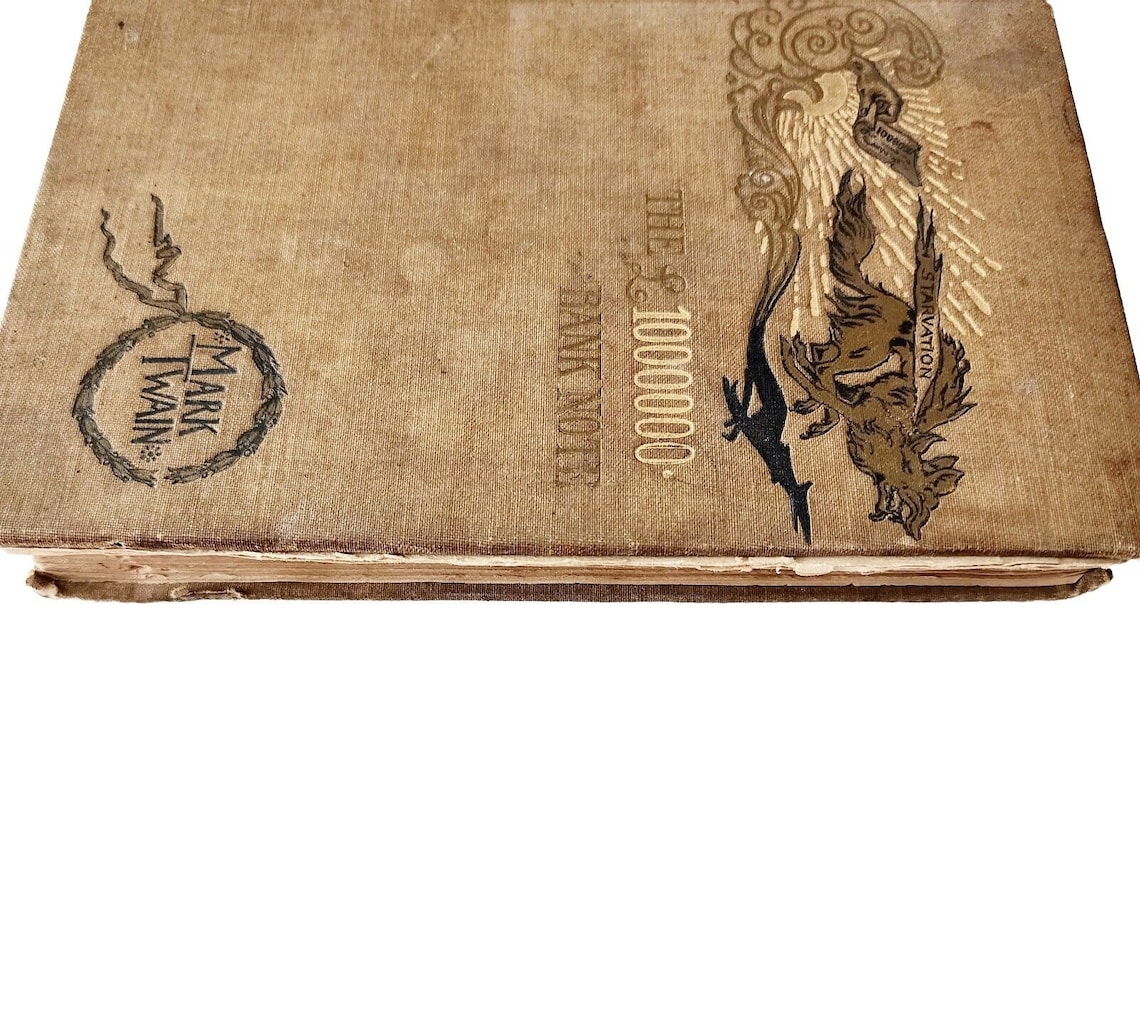 1893 the 1 Million Pound Bank Note Mark Twain First Edition HC ...