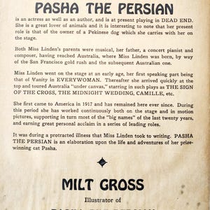 1936 Pasha the Persian 1st Edition Linden Illustrated Milt Gross W ...