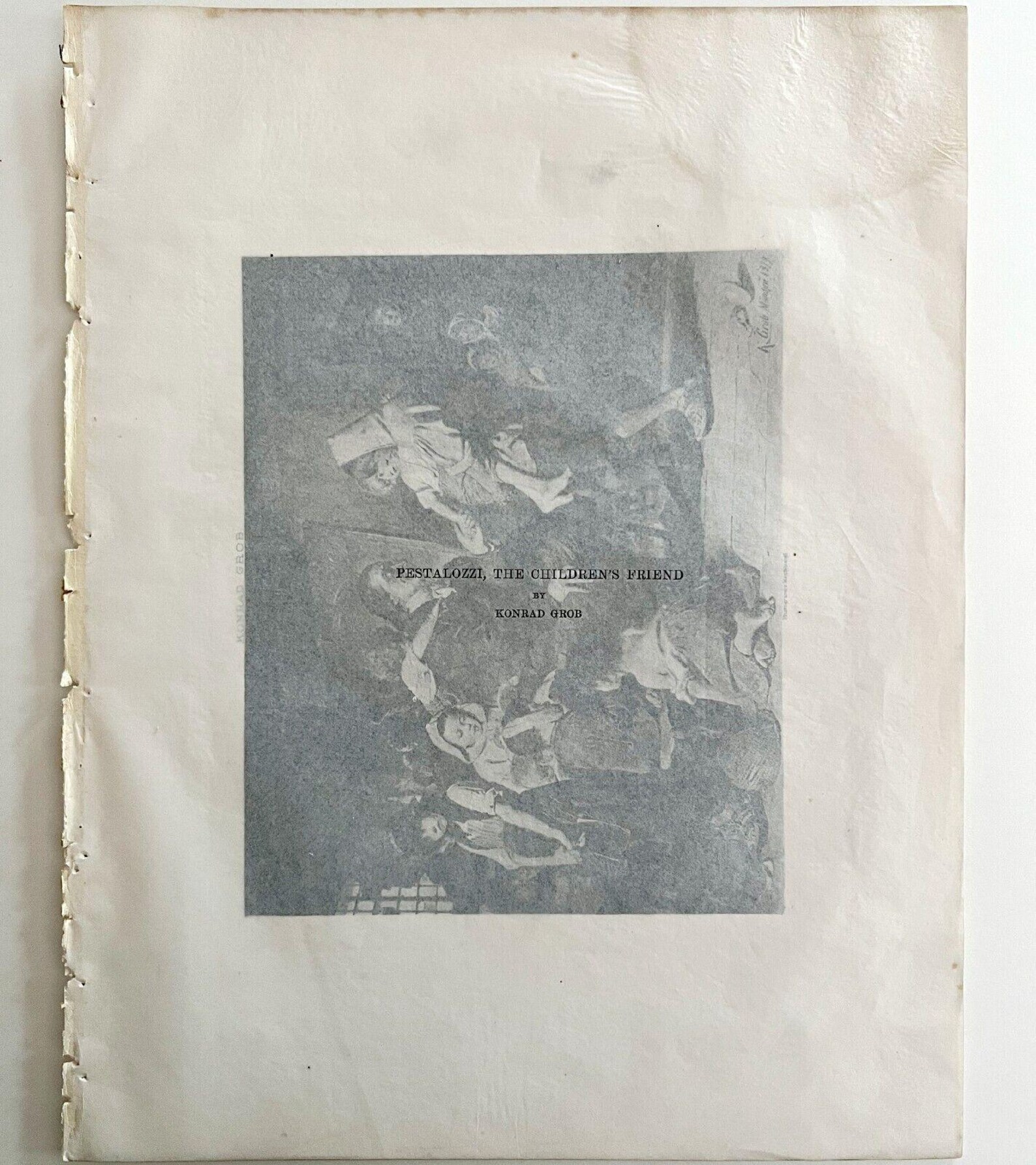 Pestalozzi the Children's Friend Photogravure Victorian 1894 Konrad ...