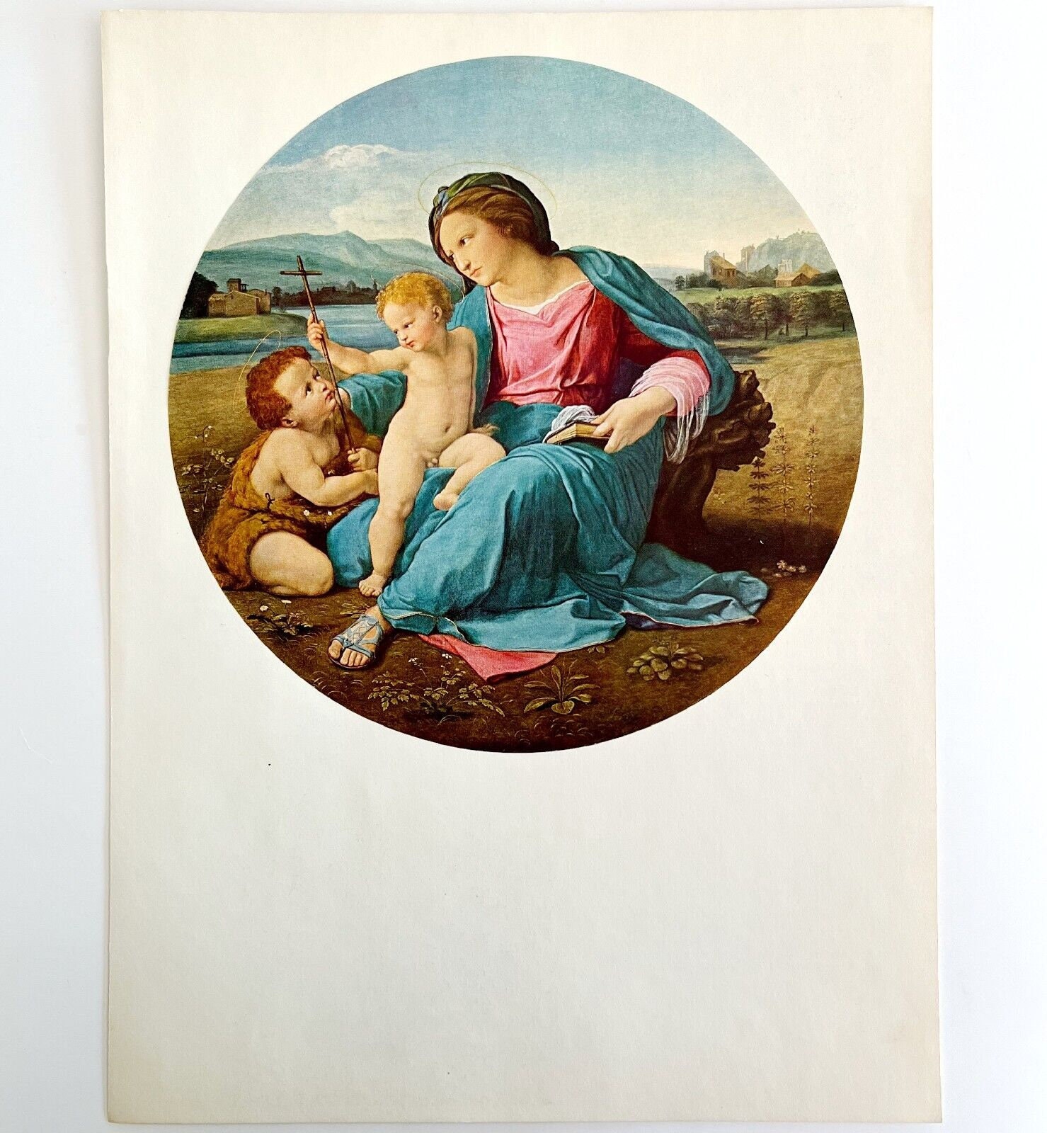 The Alba Madonna Raphael Colorplate Art Print 1939 Antique Renaissance ...