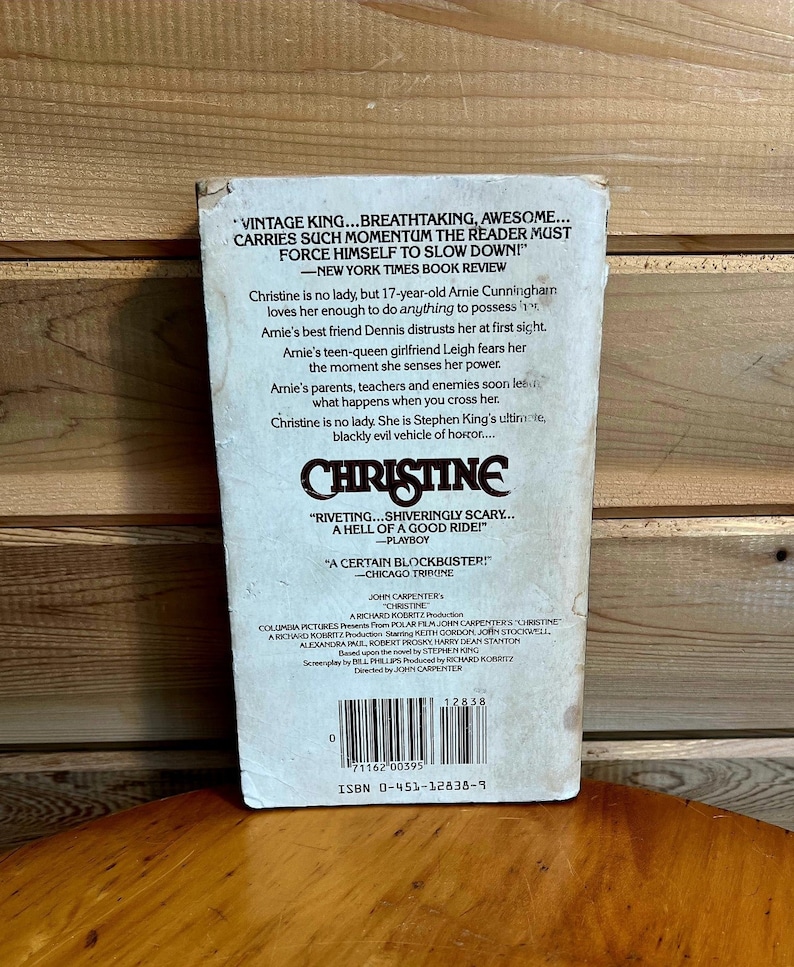 Stephen King Christine Signet First Edition Printing 1983 Vintage ...