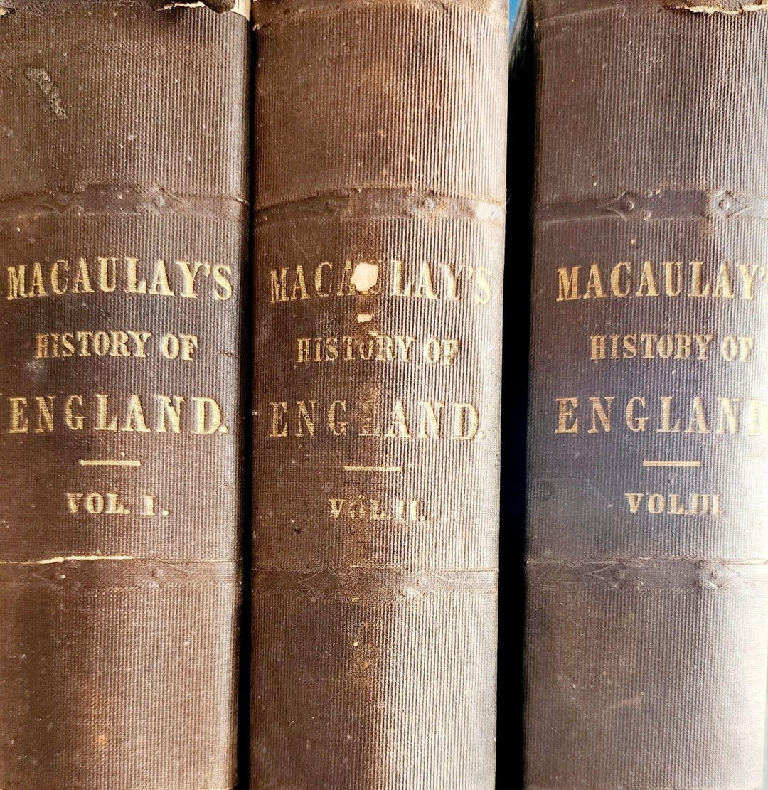1856 Macaulay History of England First Edition Volumes 1-3 Victorian ...