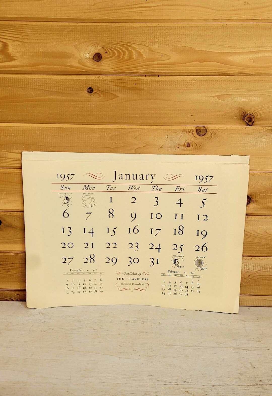 Vintage Calendar Currier & Ives 1957 With 11 X 16 Lithographs Complete ...