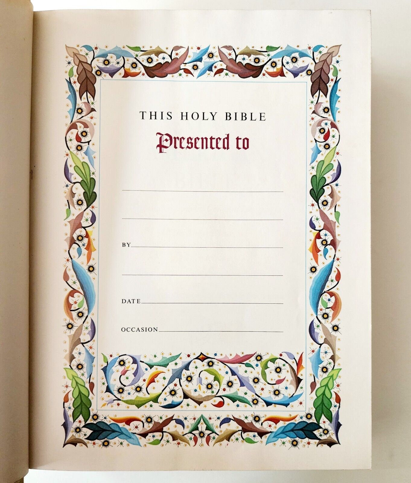 Holy Bible 1972 Red Letter King James Fireside Edition - Etsy