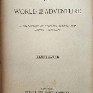 The World of Adventure Rare 1880 Illustrated Victorian HC Historical ...