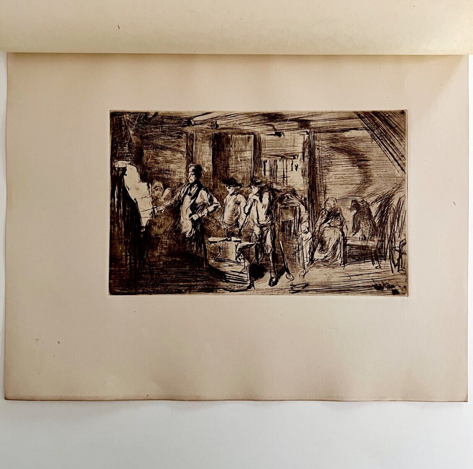 The Forge Blacksmith Etching 1922 James Mcneill Whistler Third State ...